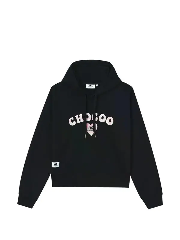 CHOCOOLATE Logo-print Heart-motif Hoodie