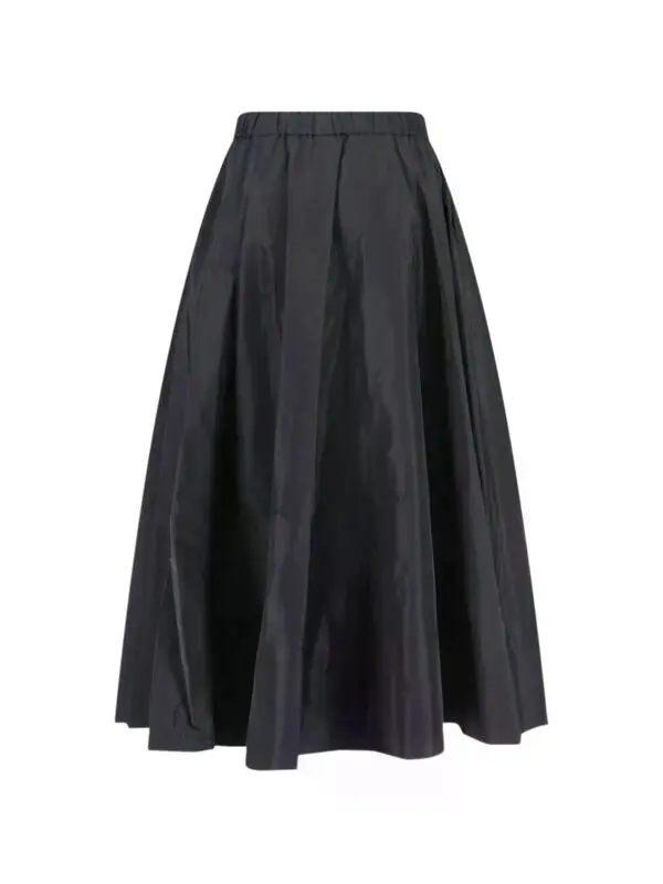 Aspesi Unlined Technical Polyester Skirt - Black
