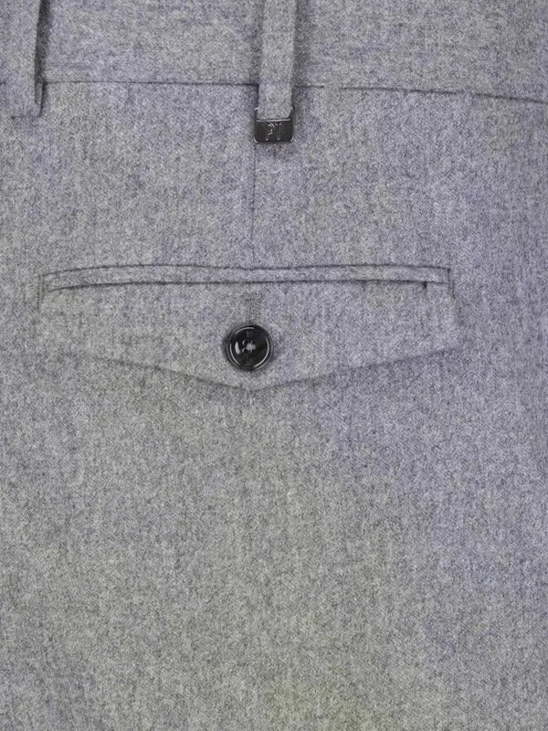 PT TORINO Pleated Turn-up Trousers