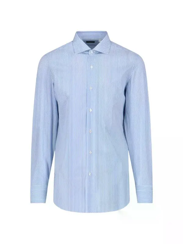 FINAMORE 1925 Striped Cotton Shirt