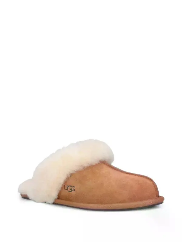 UGG Scuffette Ii Shearling-trim Suede Slippers - Brown