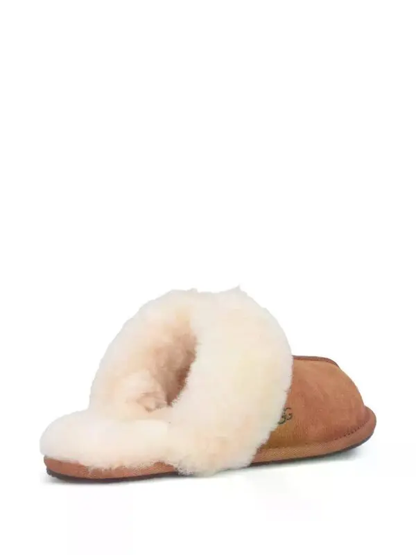UGG Scuffette Ii Shearling-trim Suede Slippers - Brown