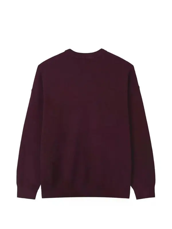 CHOCOOLATE Logo-embroidered Crew-neck Sweater - Red