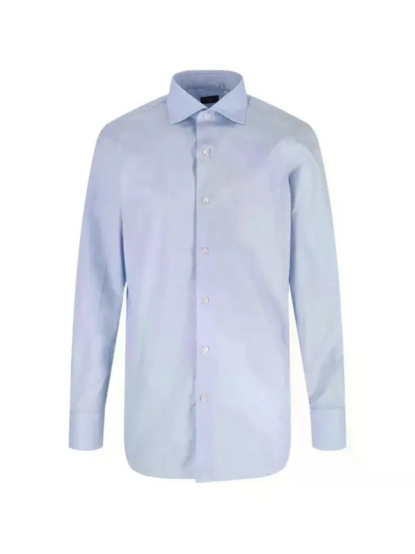 FINAMORE 1925 Spread-collar Long-sleeve Shirt