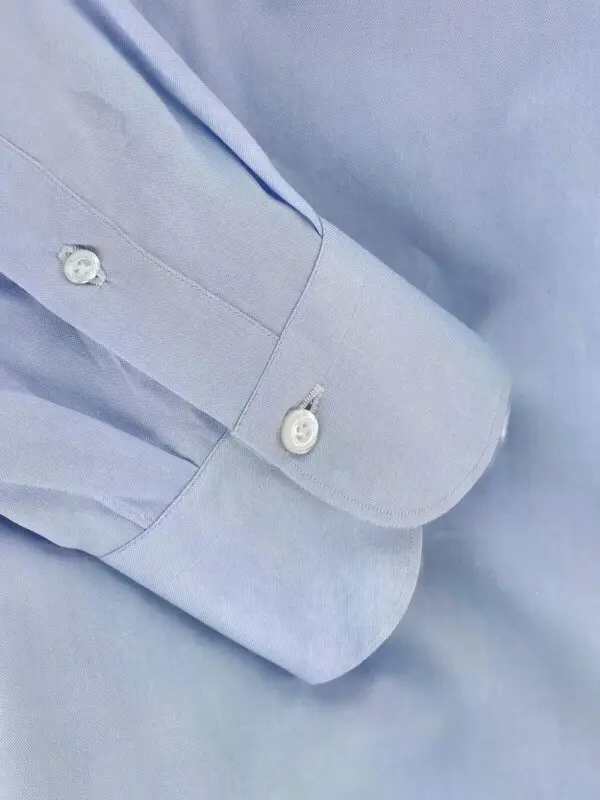 FINAMORE 1925 Spread-collar Long-sleeve Shirt