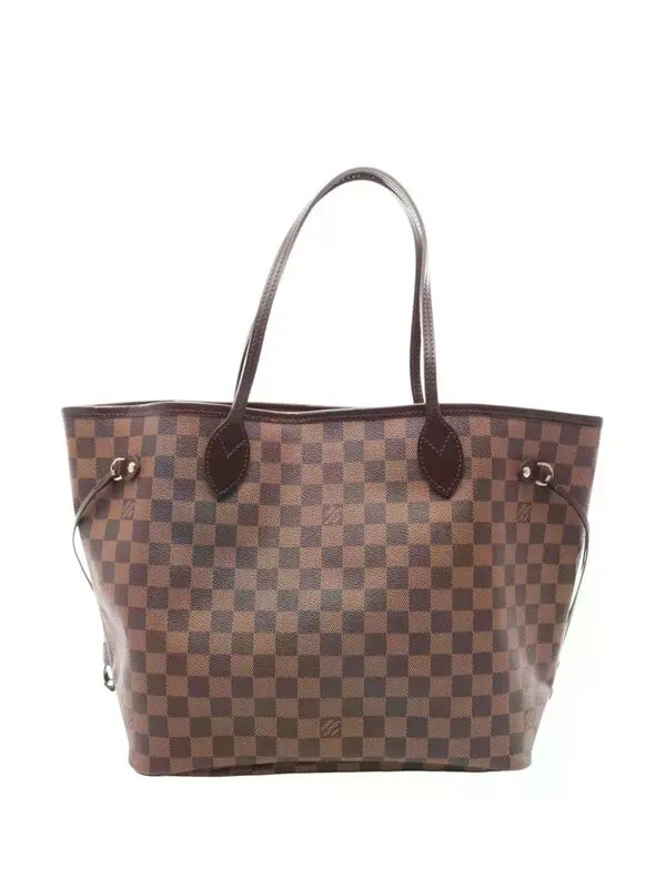 LOUIS VUITTON 2013 Damier Ebene Neverfull Mm Tote Bag