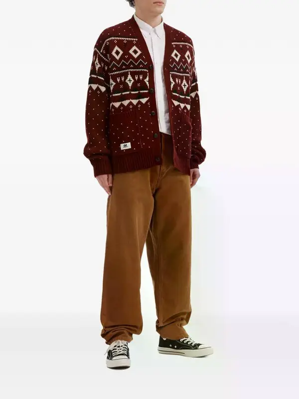 CHOCOOLATE Fair Isle-knit Cardigan