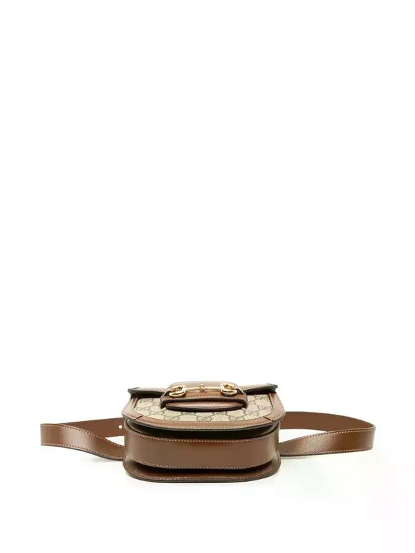 Gucci 2016-2026 Gg Supreme Horsebit 1955 Rounded Belt Bag - Neutrals