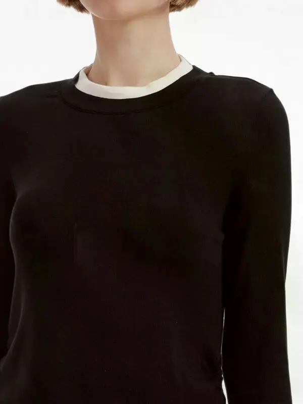 TOUT A COUP Layered-effect Ruched-side Top