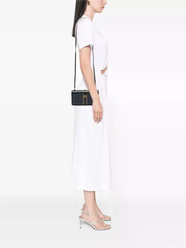 Gucci 2000-2015 Patent Interlocking G Clasp Crossbody Shoulder Bag