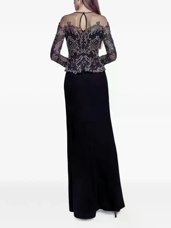 GEMY MAALOUF Draped Side-slit Skirt
