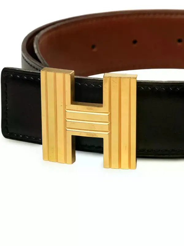 Hermès 2000 Box Calf Cadena H Reversible Belt