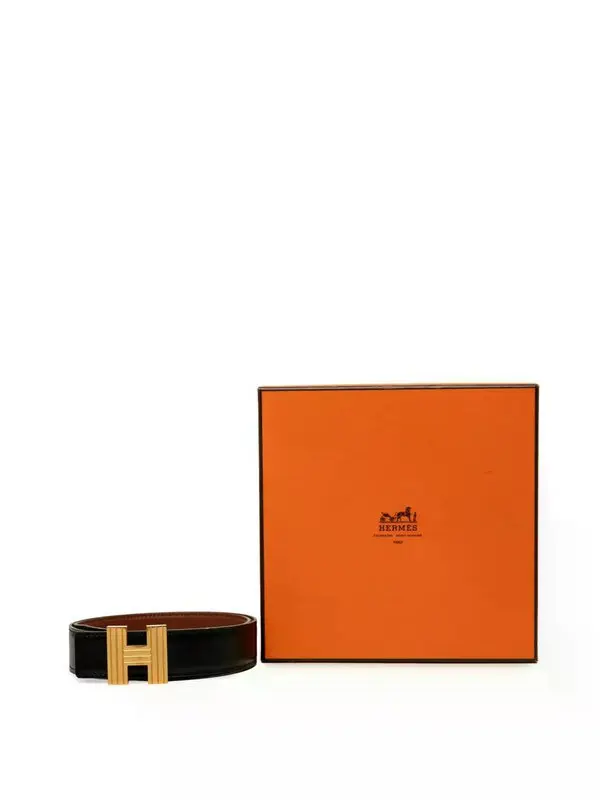 Hermès 2000 Box Calf Cadena H Reversible Belt