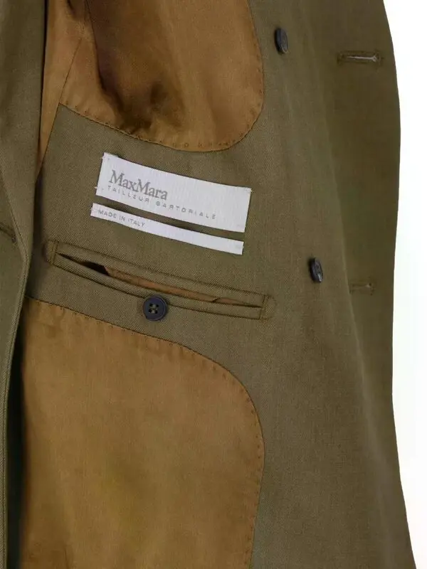 Max Mara Double-breasted Virgin-wool Blazer