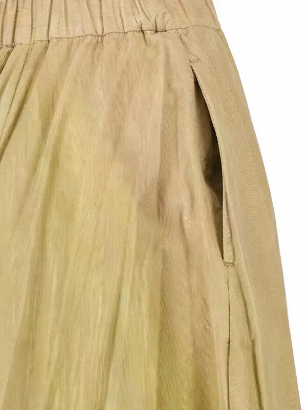 Aspesi Corduroy Flared Midi Skirt