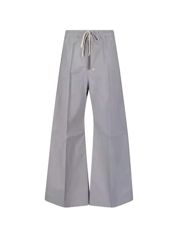 Rick Owens Drawstring Wide-leg Trousers - Grey