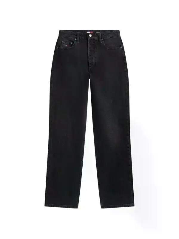 Tommy Hilfiger Faded-effect Logo-patch Jeans