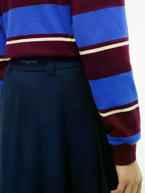 Tommy Hilfiger Pleated A-line Midi Skirt