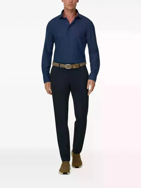 Boggi Milano Sakura Polo In Japanese Jersey