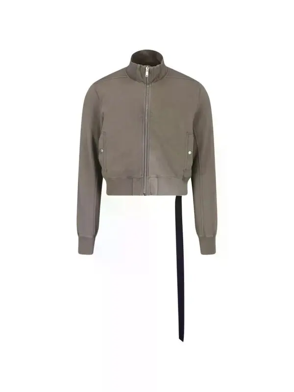 Rick Owens Zip-up Cropped Bomber Jacket - Grey