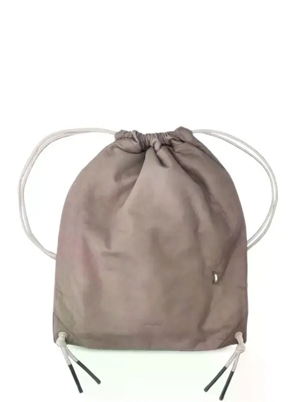 Rick Owens Leather Drawstring Backpack