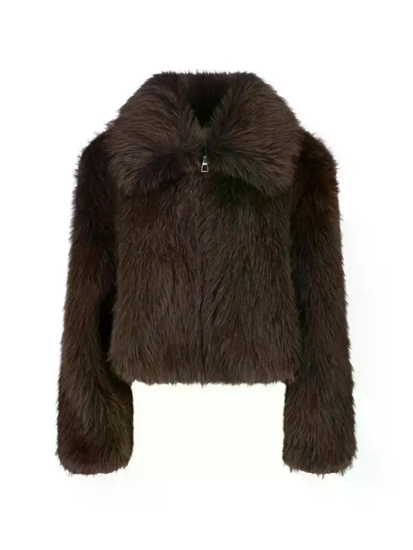 THE FRANKIE SHOP Hope Faux-fur Jacket - Brown