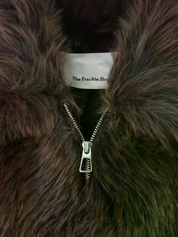 THE FRANKIE SHOP Hope Faux-fur Jacket - Brown