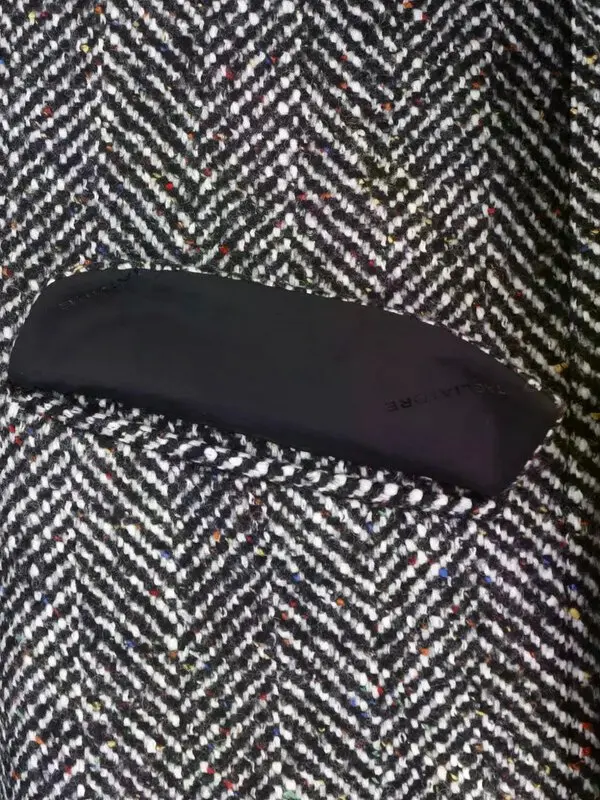 Tagliatore Herringbone-pattern Double-breasted Coat