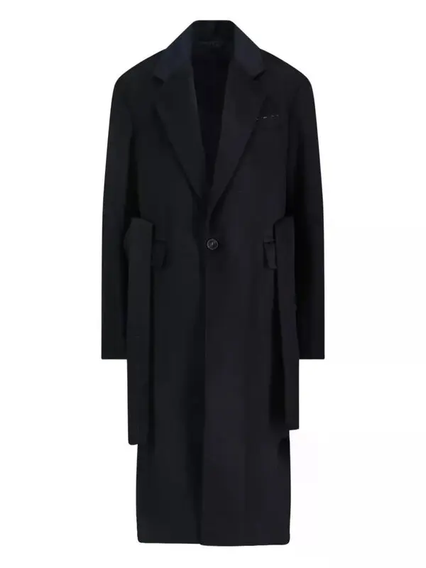 SETCHU Single-breasted Belted Coat