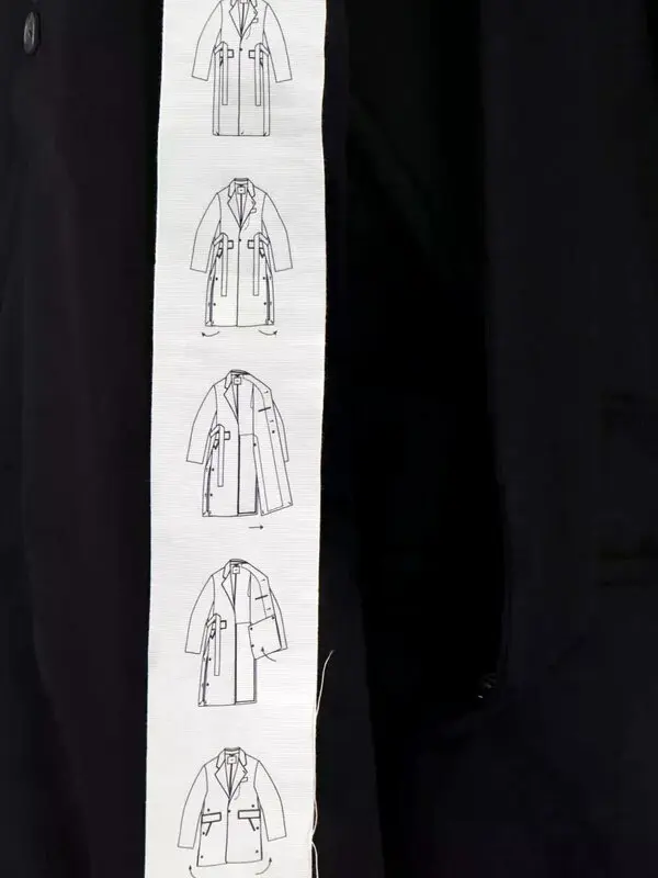 SETCHU Single-breasted Belted Coat