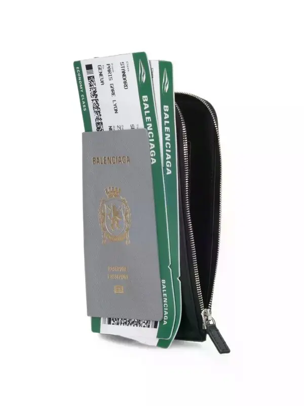 Balenciaga Passport-style Leather Wallet