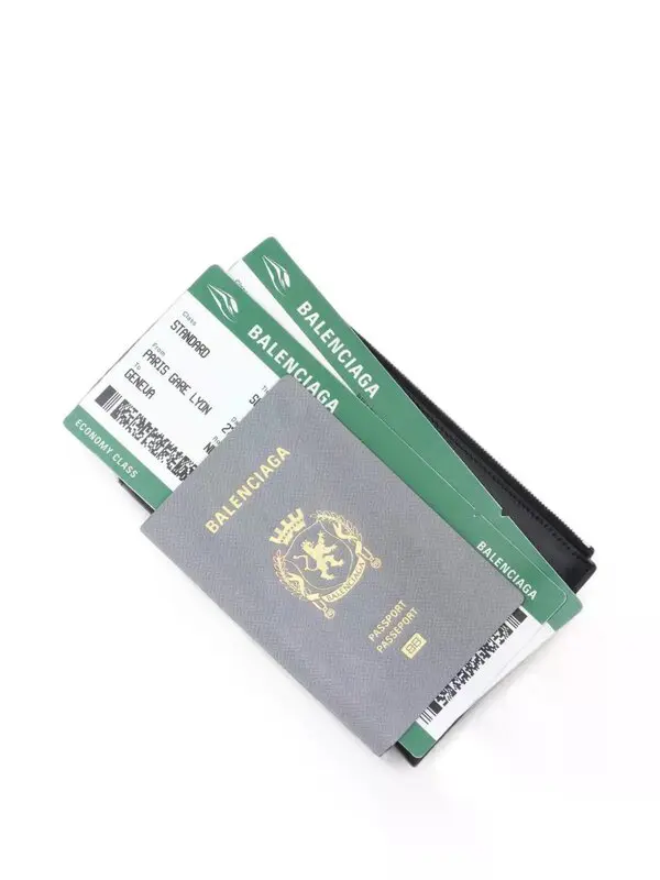 Balenciaga Passport-style Leather Wallet