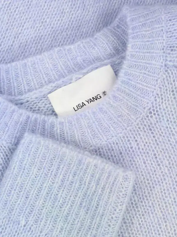 LISA YANG Solene Fine-knit Crew-neck Sweater