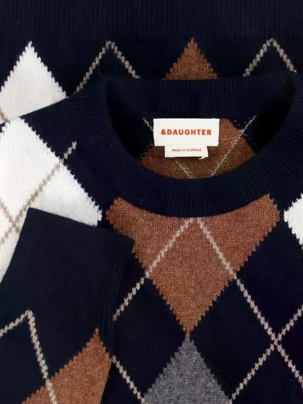 &daughter Ava Argyle-knit Wool Sweater