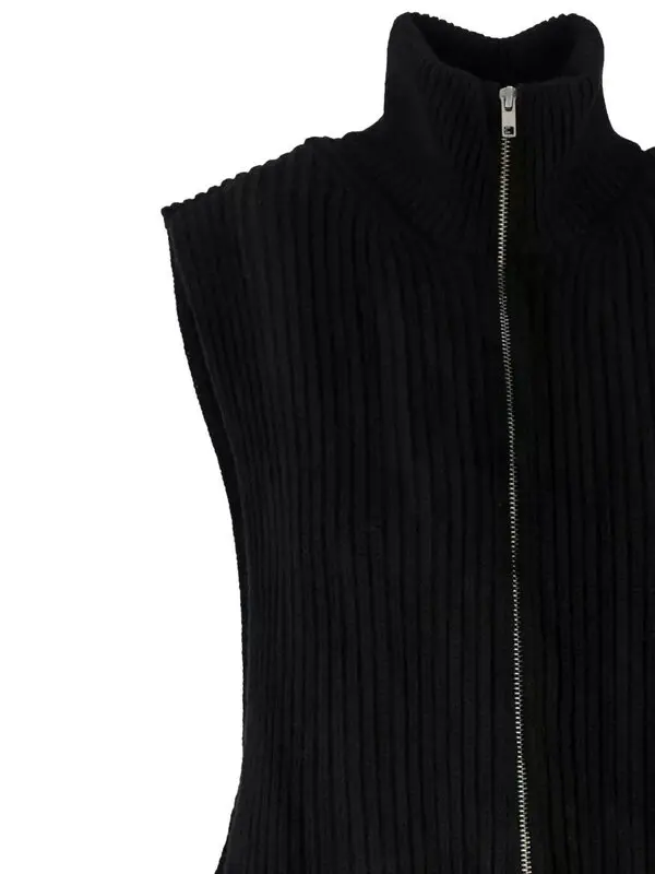 MAISON MARGIELA Ribbed-knit Zip-up Cardigan