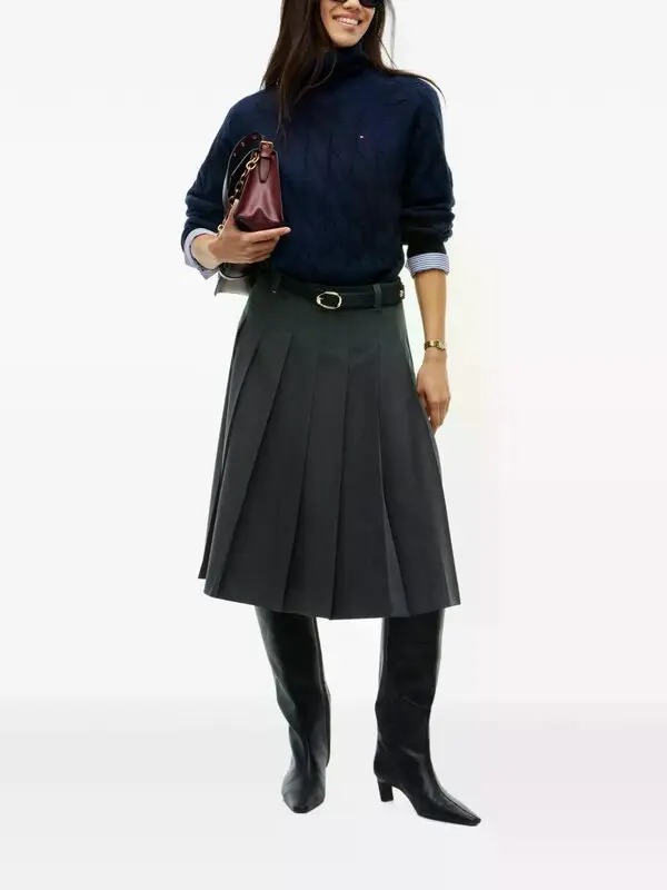 Tommy Hilfiger Pleated Midi Skirt