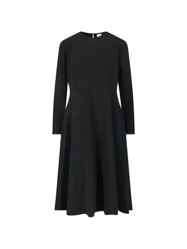 Aspesi Long-sleeve Flared Midi Dress