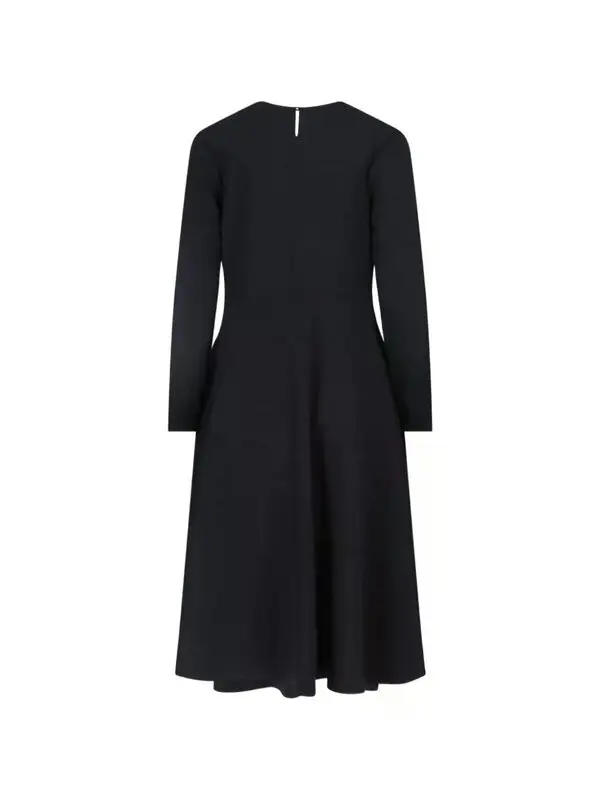 Aspesi Long-sleeve Flared Midi Dress