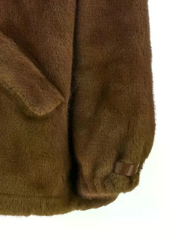LOU ANDREA Hooded Faux-fur Jacket