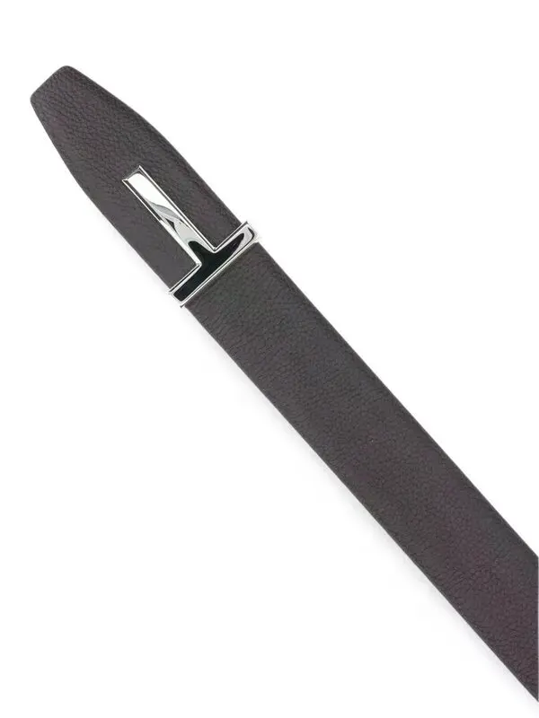 TOM FORD T-buckle Grained-leather Belt