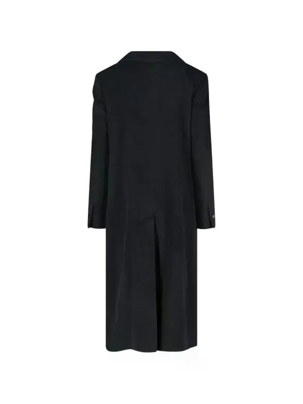 Tagliatore Jole Double-breasted Belted Midi Coat - Grey