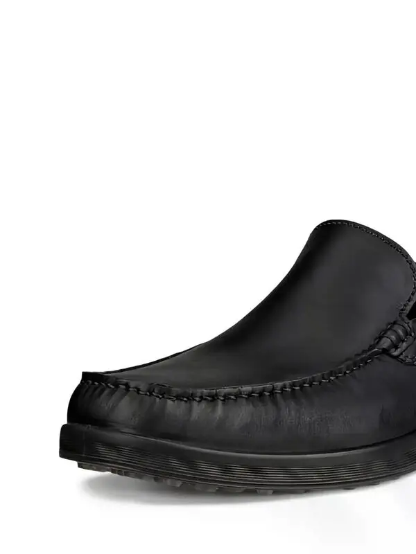 Ecco Stitched Loafers - Black