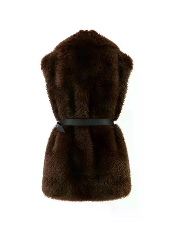 P.a.r.o.s.h Belted Faux-fur Gilet