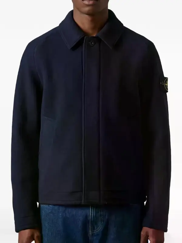 Stone Island Logo-patch Wool Jacket