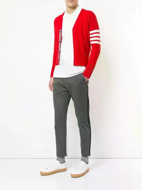 Thom Browne Cashmere 4-bar Stripe Cardigan