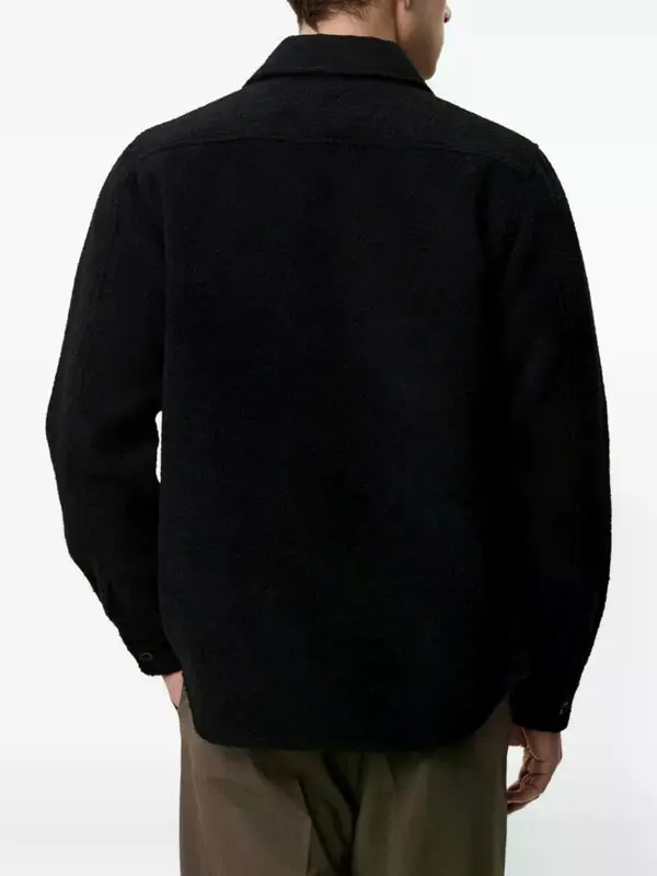 LES DEUX Bouclé Patch-pocket Shirt Jacket