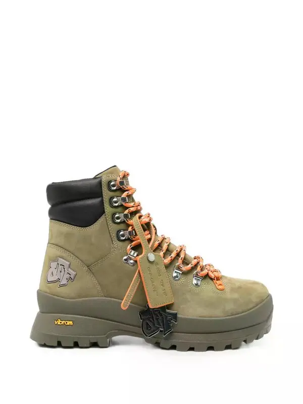 Off-White Logo-patch Panelled Boots