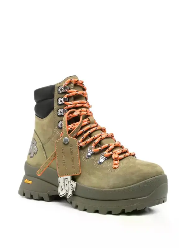 Off-White Logo-patch Panelled Boots