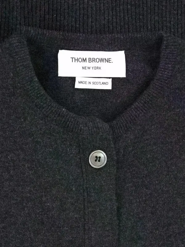 Thom Browne Classic Cashmere 4-bar V-neck Cardigan