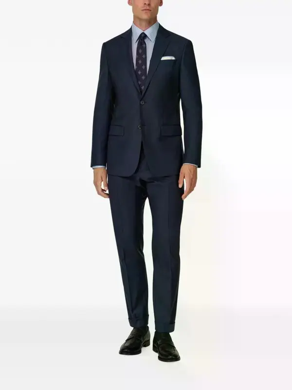 Boggi Milano Suit In Stretch Wool Pinstripe